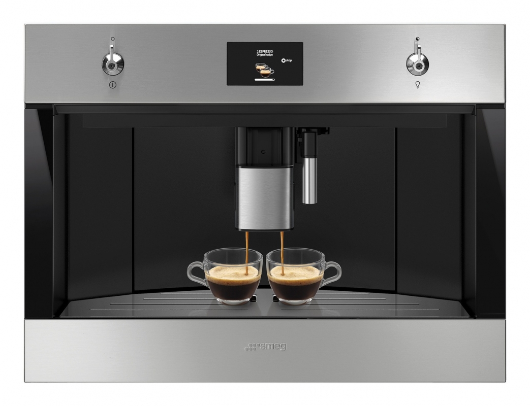 SMEG CMS4303X Einbau-Kaffeevollautomat, 45cm, Edelstahl