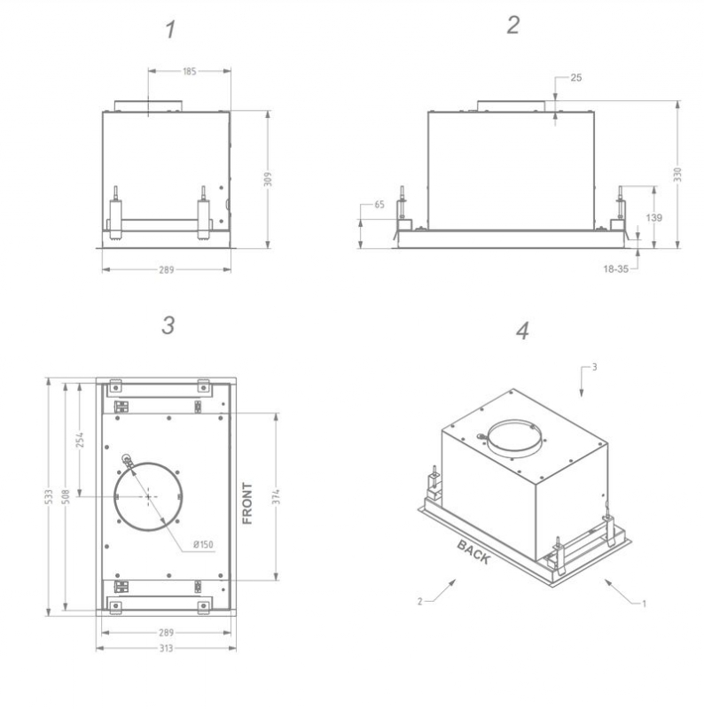 Novy Crystal Lüfterbaustein 26080, Glas weiss, 90 cm