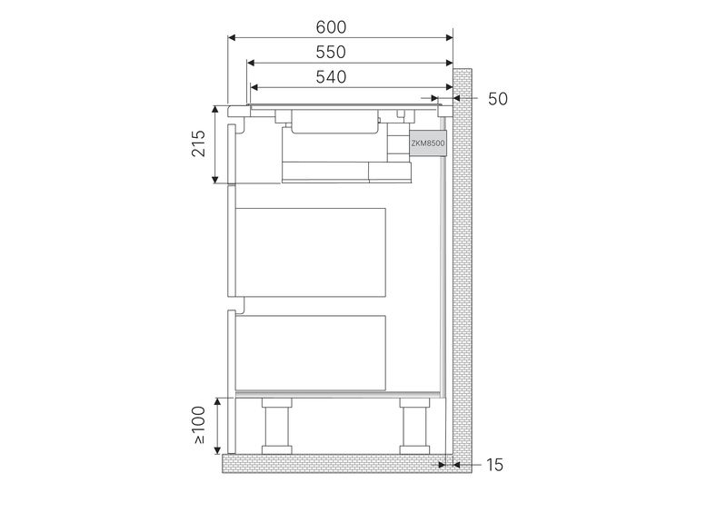 Küppersbusch KMI 8590.0 SR, 80cm, Muldenlüftung inkl. Motor